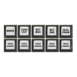 Button Set for IGT Game King Slant w/ 17" or 19" Monitor
