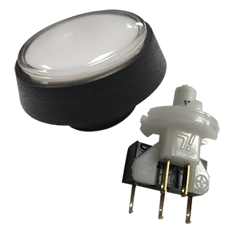 Large Round VLT Push Button for IGT GameKing Upright 19", Plug-in Style ...