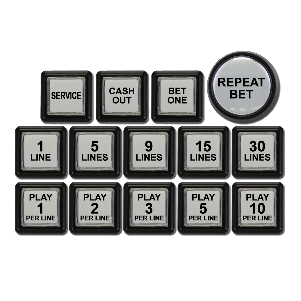 Button Set for IGT I Game Plus Upright w/ 19" Monitor