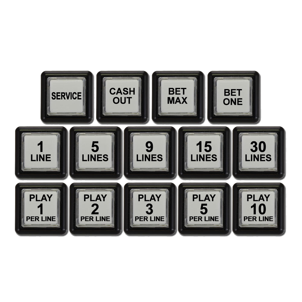 Button Set for IGT I Game Plus Upright/Slant w/ 17" Monitor